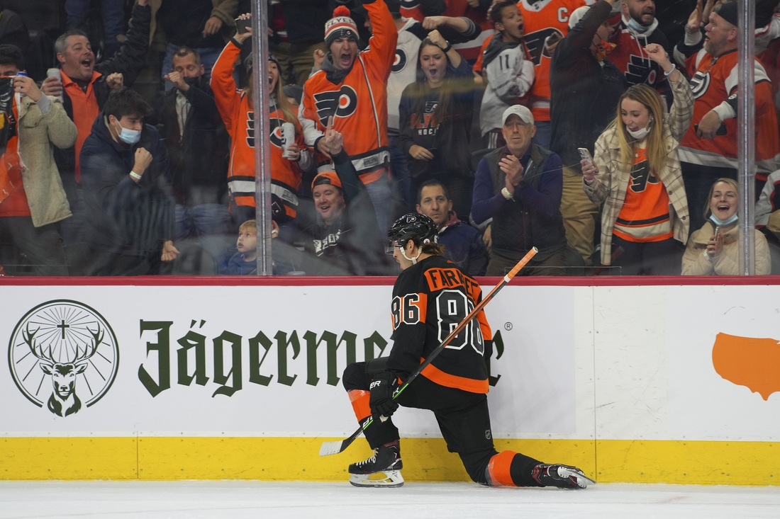 NHL: Flyers' Joel Farabee week-to-week with upper-body injury