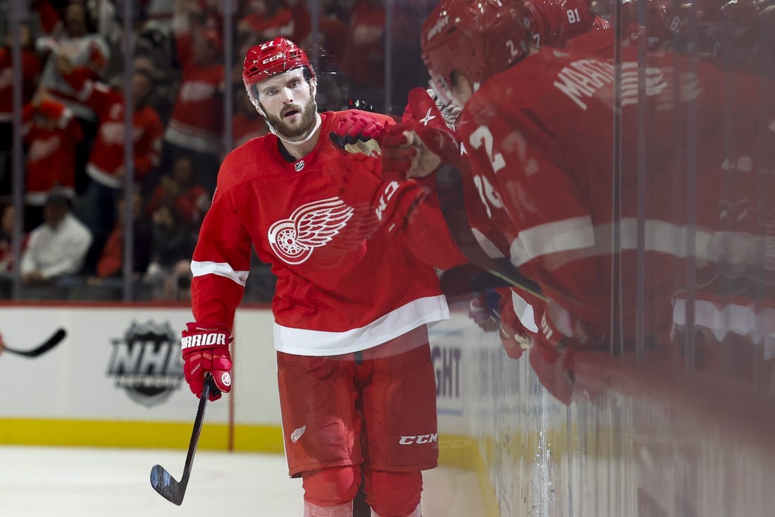 NHL: Red Wings' Michael Rasmussen has hearing for high stick