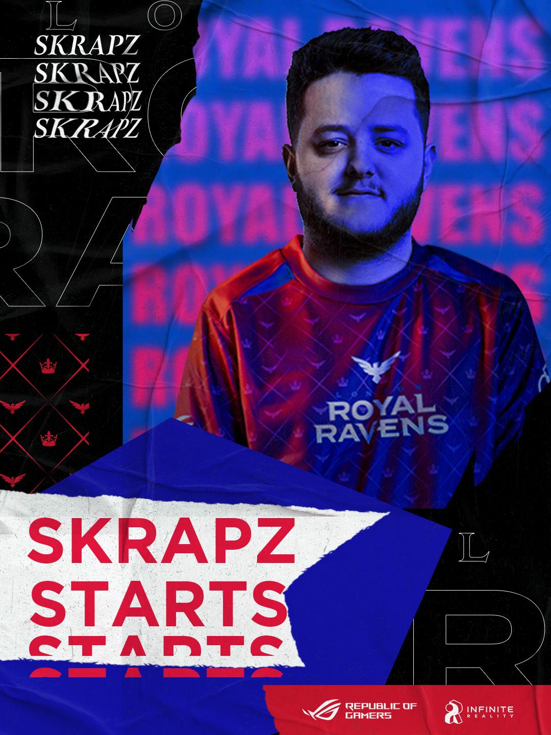 CALLOFDUTY: skrapz joins Royal Ravens' starting lineup